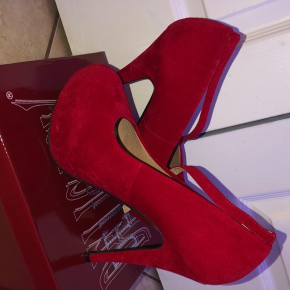 Shoes | Red High Heels Women Platform Stiletto | Poshmark
